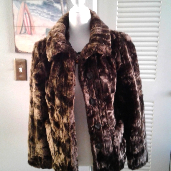 sprit outerwear | Jackets & Coats | Retro Look Faux Fur Jacket By Sprit ...